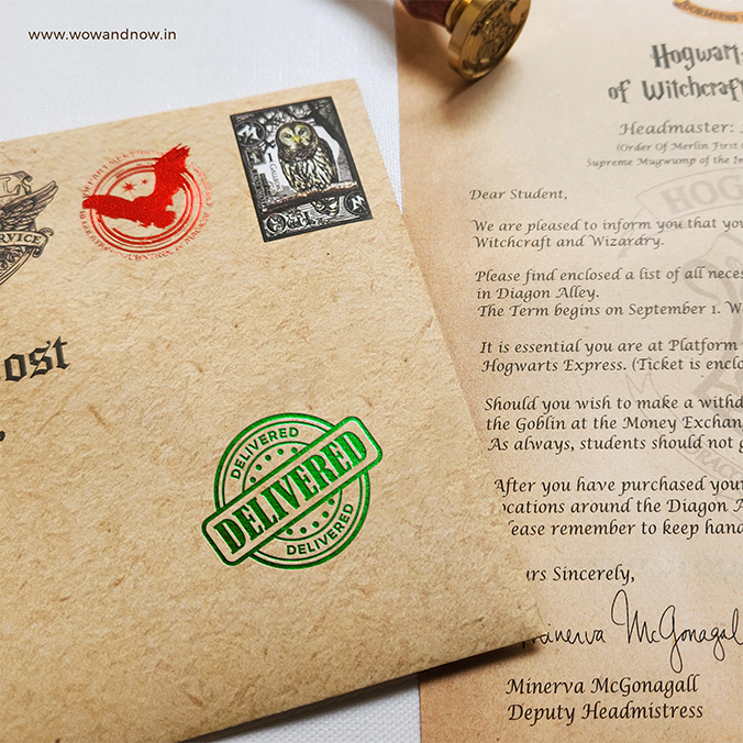 Personalized Harry Potter Hogwarts Acceptance Letter with Hogwarts Sch ...