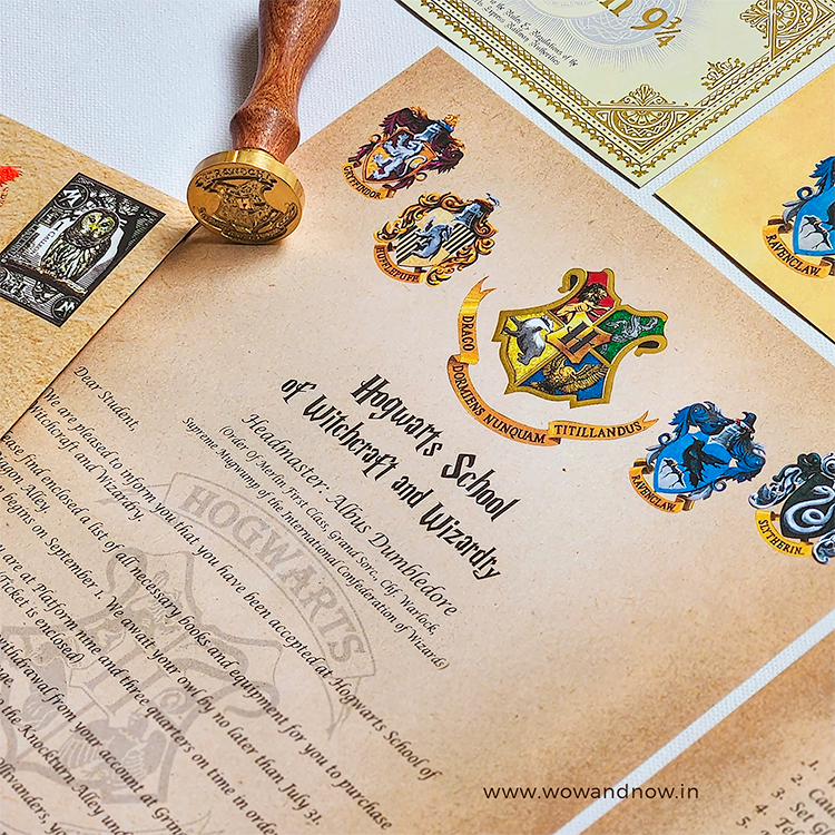 Personalized Harry Potter Hogwarts Acceptance Letter with Hogwarts Sch ...